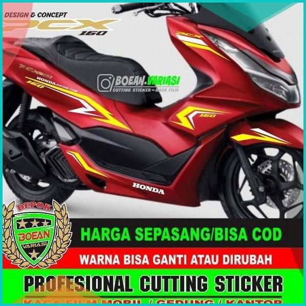 Jual Cutting Sticker PCX 160 MERAH PCX 160 NEW MERAH 07D35Z4 selamat ...
