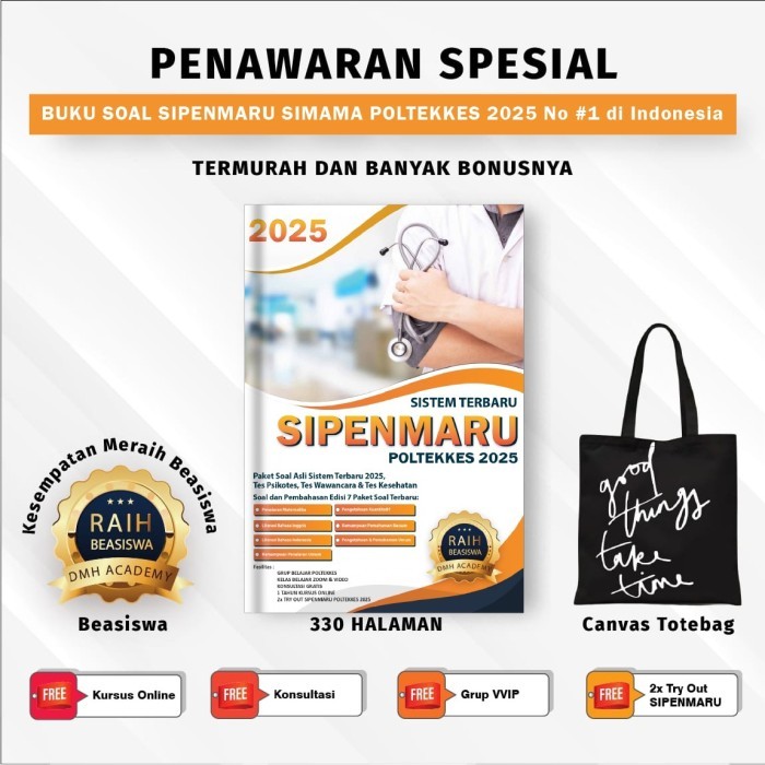 Jual BUKU SOAL SIMAMA POLTEKKES 2024/2025 + Pembahasan | Shopee Indonesia
