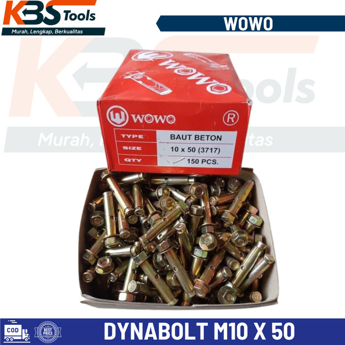 Jual >*>*>*>*] 1 BOX WOWO Dynabolt Beton Tembok Tanam Fisher Besi ...