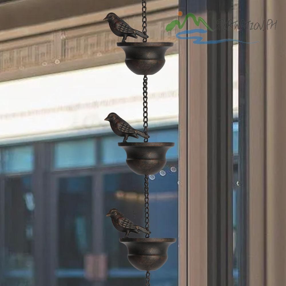 Jual Rantai Hujan Drainase 8 Kaki 8 Cangkir Burung Pengganti Talang Air untuk Atap [Sportnation ...