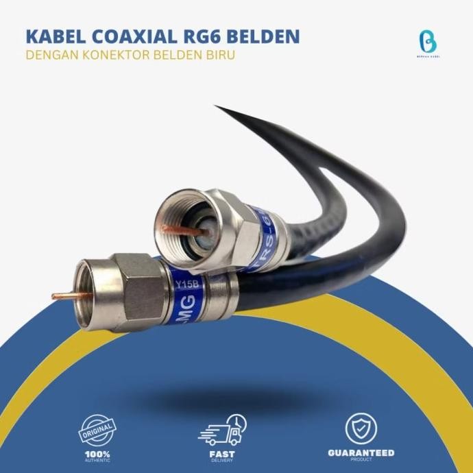 Jual KABEL ANTENA RG6 BELDEN DENGAN KONEKTOR PRESS BELDEN ORIGINAL DAN TERPERCAYA | Shopee Indonesia