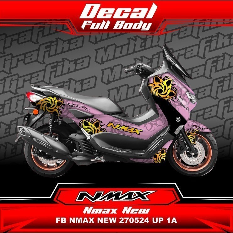 Jual Stiker Sticker Decal Yamaha NMAX NEW Full Body Pink 280524 UP 02 ...