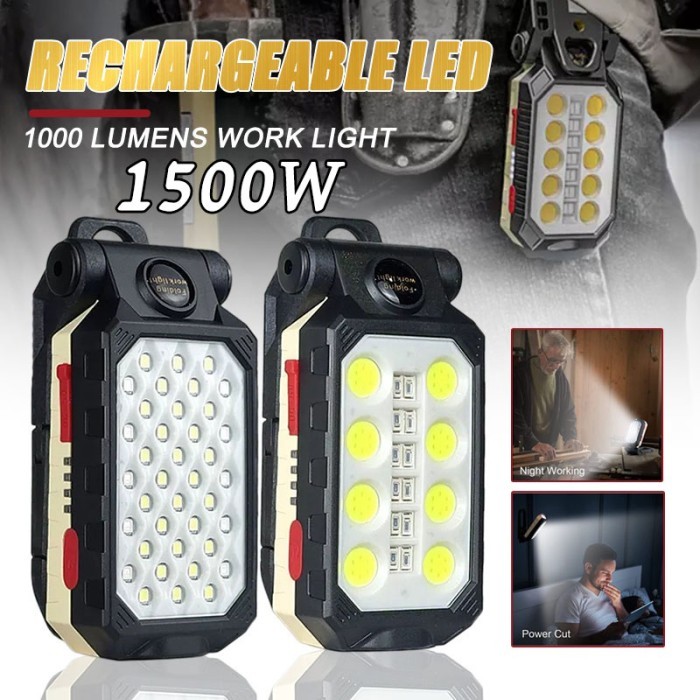Jual Lampu Emergency Portable COB Multifungsi Senter Sorot Led Super ...