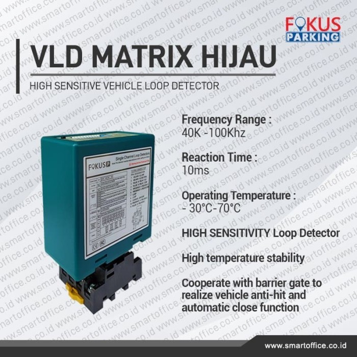 Jual Matrix Vld Vehicle Loop Detector Sensor Loop Kendaraan Barrier ...