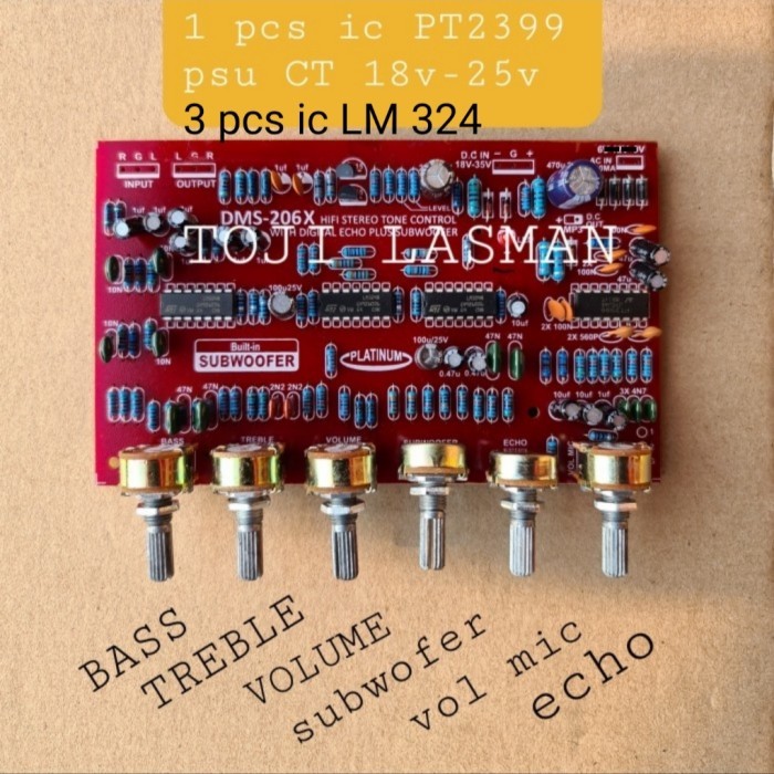 Jual Tone Control + Mic Digital Echo + Subw Subwofer Dms 206 Gsx-A1 A2 ...