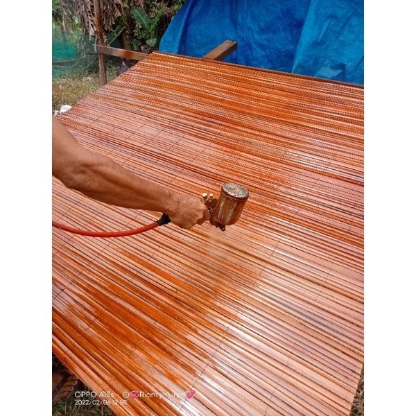 Jual Produkk baruu ! (Promo) Krey Tirai Bambu sawit Full Flitur Vernis ...