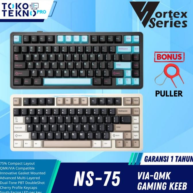 Jual Vortexseries Vortex NS75 / NS-75 / NS 75 3in1 Connection Keyboard ...