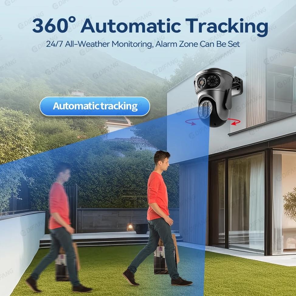 Jual Spesial 6K 12Mp Wifi Security Camera Outdoor Three Lens Three ...