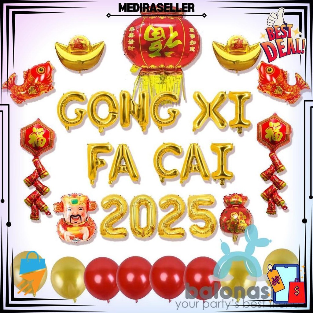 Jual Paket Set Dekorasi Backdrop Imlek / Chinese New Year D Gratis ...