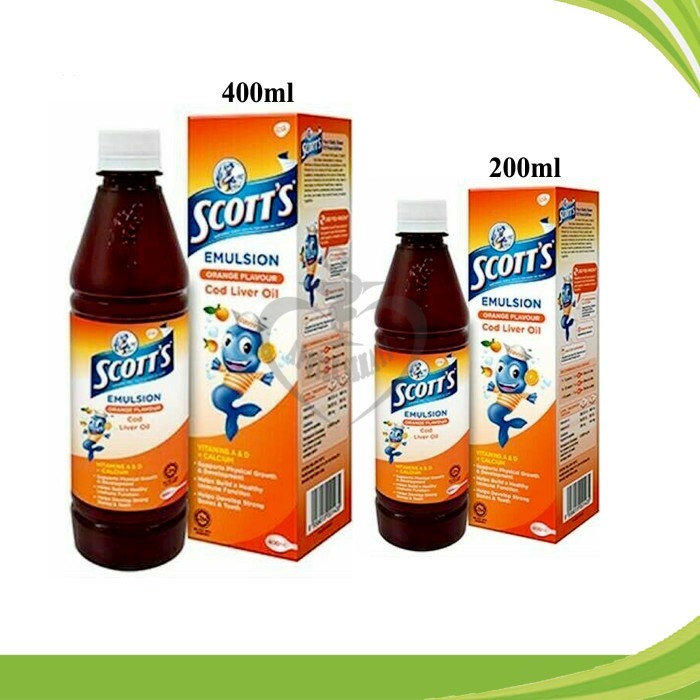 Jual Sale Scotts Emulsion Suplemen Multivitamin Minyak Ikan Kod Omega 3 ...