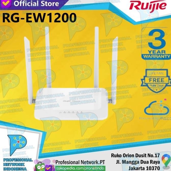 Jual Ruijie Reyee RG-EW1200 Dual-band 1200M Wireless router | Shopee ...
