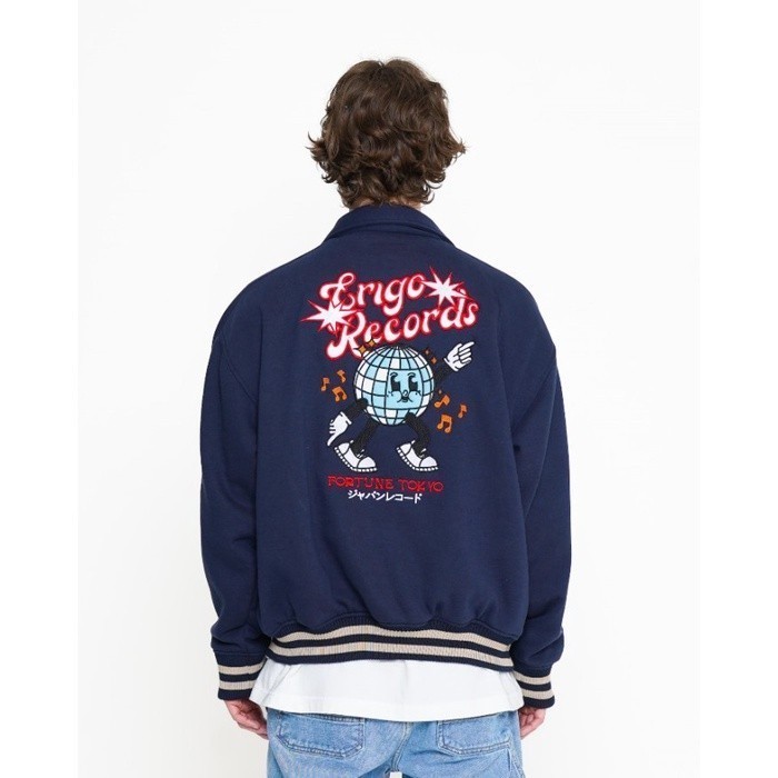 Jual Erigo Varsity Jacket Keita Navy | Shopee Indonesia