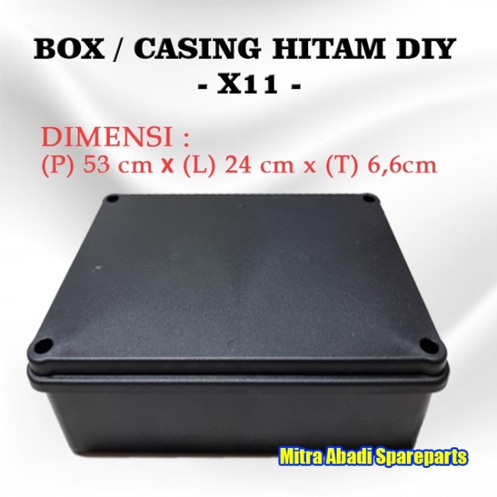 Jual Kotak / Box Casing Plastik ABS Adaptor DIY X11 530x240x66 mm ...