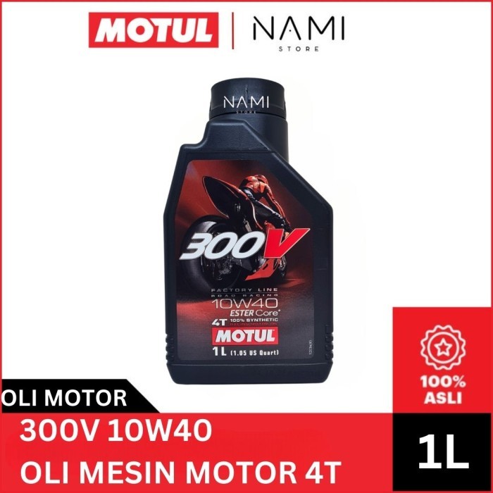 Jual Oli MOTUL 300V Factory Line Road Racing 10w40 Ester Core 1LT ORI | Shopee Indonesia