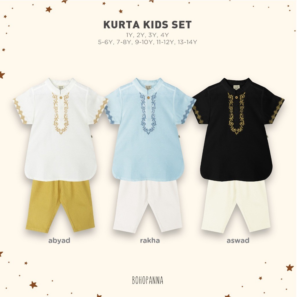 Jual PROMO RAMADHAN Bohopanna - Kurta Kids Set / Ramadhan Raya Lebaran Collection Baju Koko Anak ...
