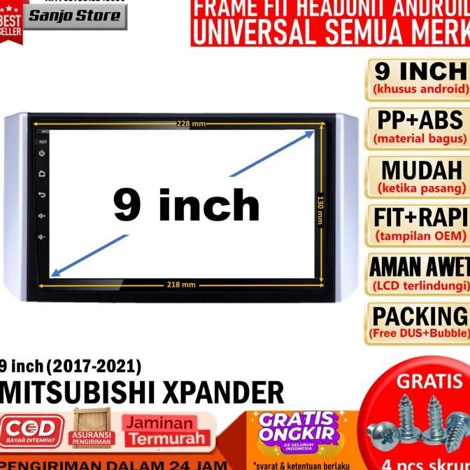 Jual HARGA DISC - Frame PNP Head Unit Android 9 inch Mitsubishi Xpander ...