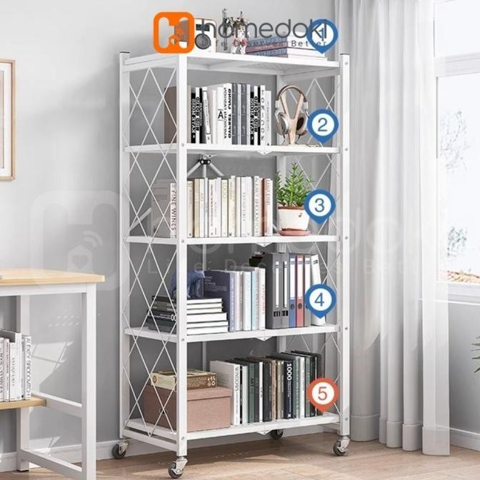 Jual Homedoki rak Lipat multifungsi serbagun/rak buku minimalis/rak ...