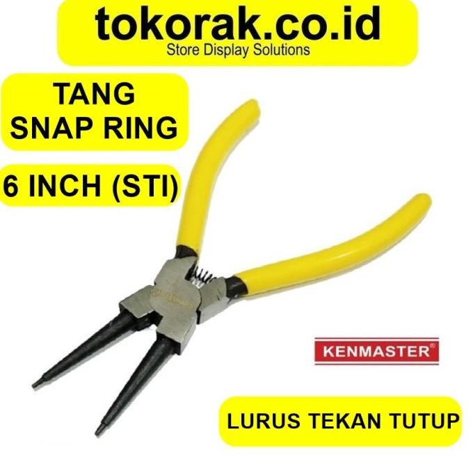 Jual SIAP KIRIM TANG SNAP RING 6 INCH KENMASTER TANG CIRCLIP LURUS ...