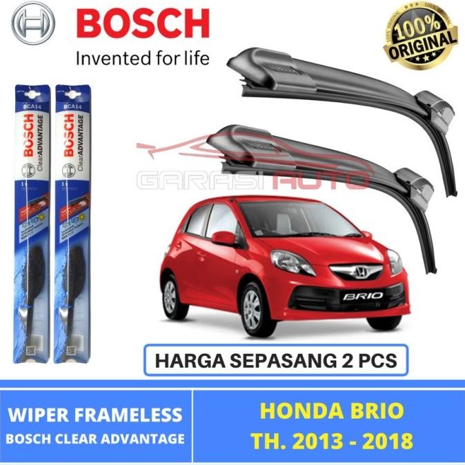 Jual Produk Baru!! BOSCH Wiper Mobil Honda Brio Clear Advantage Karet Frameless 22''-16 ...