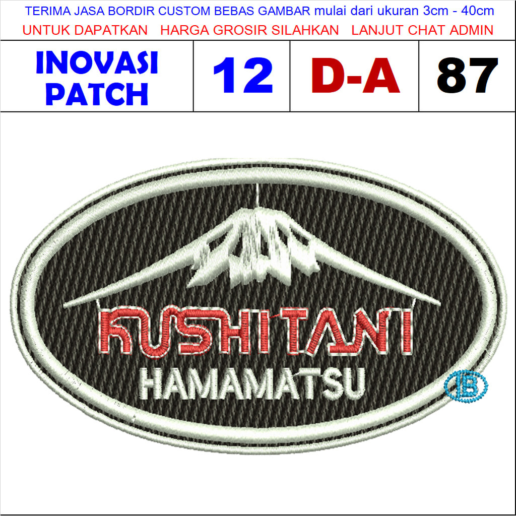 Jual PATCH BORDIR LOGO D-A87 KUSHITANI HAMAMATSU INOVASI PATCH REVIEW ...