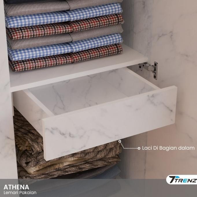 Jual Almari 3 Pintu Besar Kaca Full Body Lemari Baju Gantung dan Rak ...