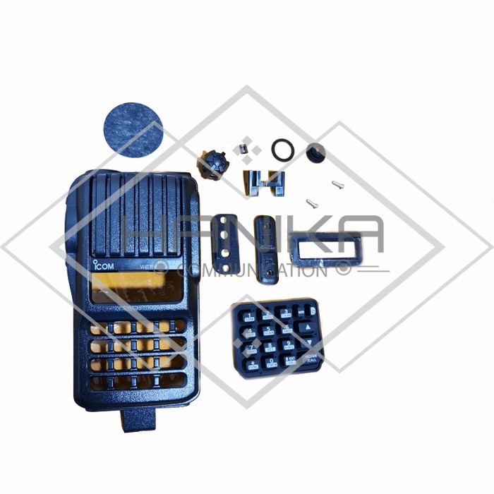 Jual SET LENGKAP CASING ICOM IC-V80 KEYPAD KNOB TUTUP MIC PTT DLL HT ...