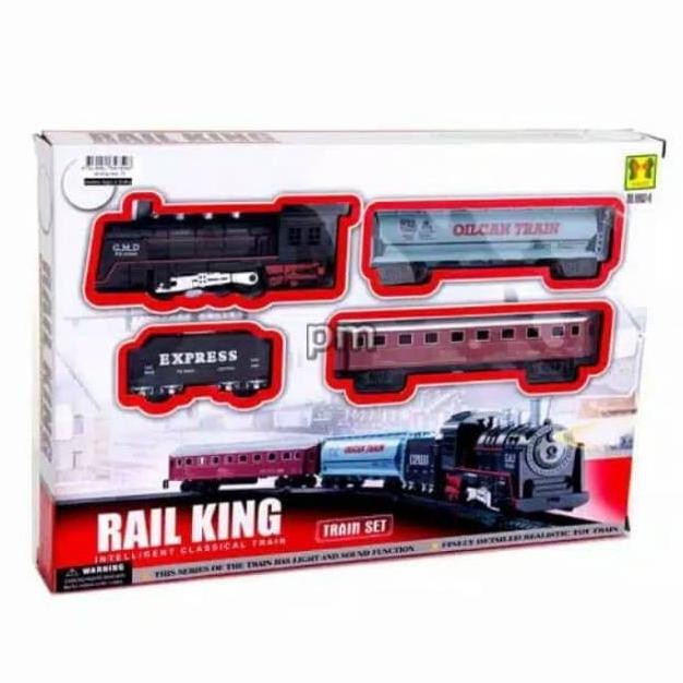 Jual Rail King Classical Train Mainan Set Gerbong Kereta Api 19051