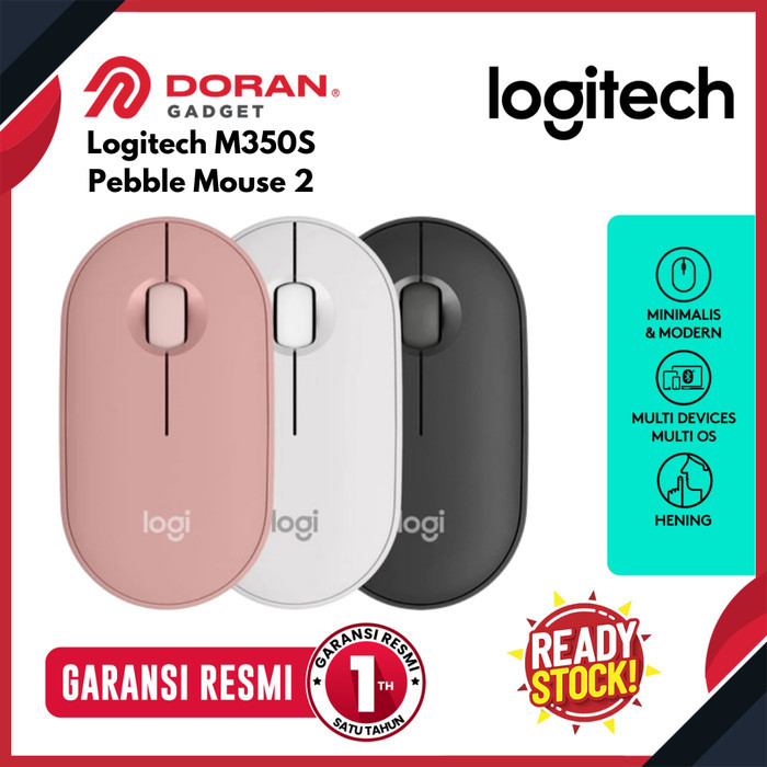 Jual Logitech Wireless Mouse M350 Pebble Original Garansi Resmi 1 Tahun | Shopee Indonesia