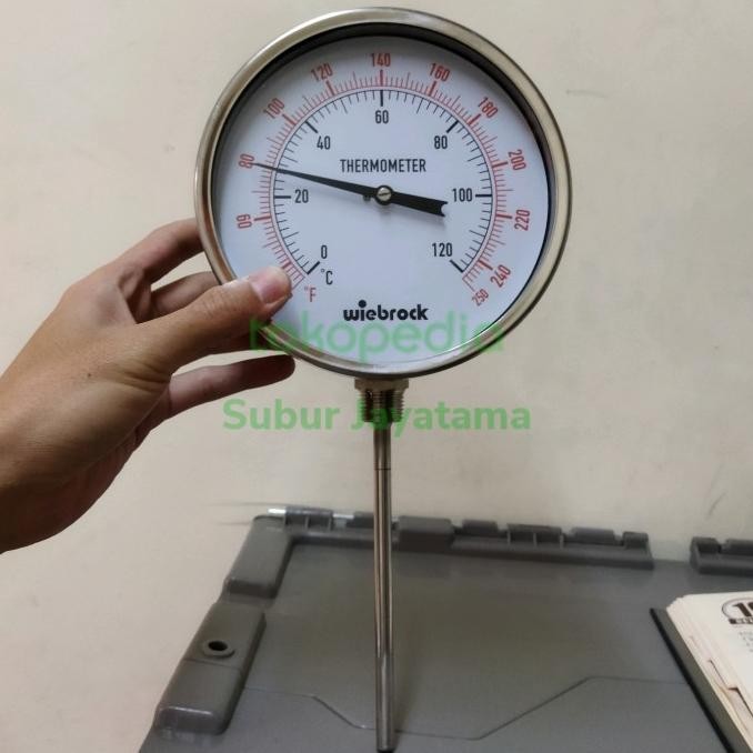 Jual Thermometer Temperature Gauge Raket Stainless 120 Derajat Celcius ...