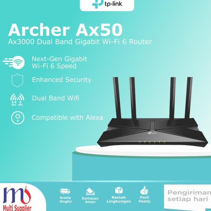 Jual TPLINK Tp-link Archer AX73 AX5400 Dual Band Gigabit WiFi 6 Router ...