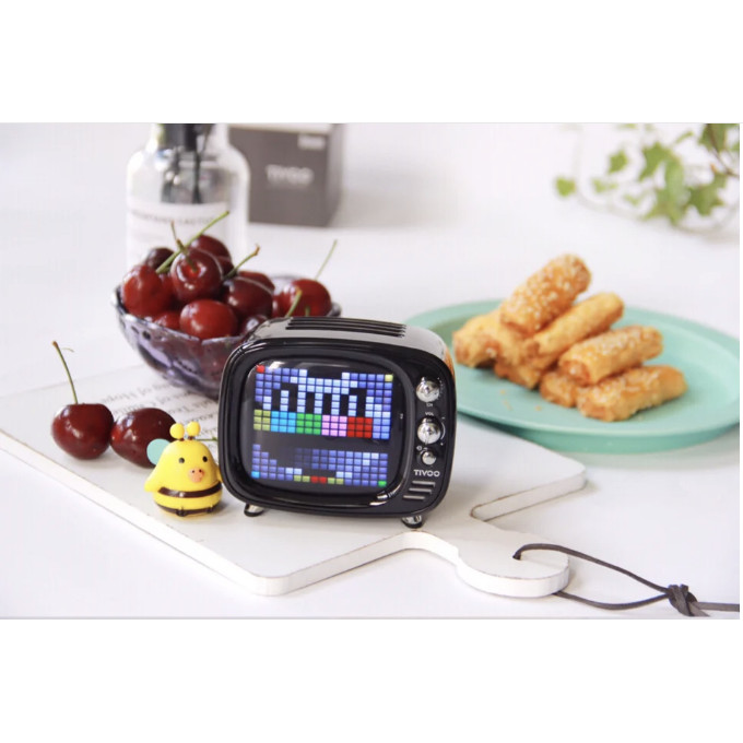 Jual Divoom TIVOO Pixel Black TV Wiress Bluetooth Speaker APP | Shopee ...