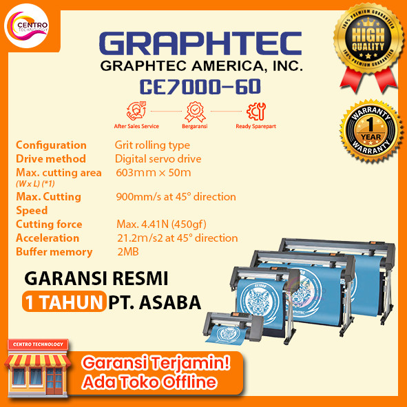 Jual Mesin Cutting Sticker Graphtec CE7000-60 (Made In Japan / Jepang ...