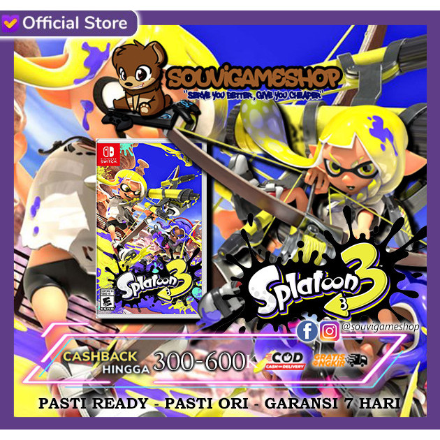 Jual PALING MURAH !! Nintendo Switch Splatoon 3 + Exclusive Handbag ...