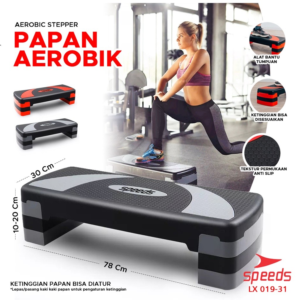 Jual SPEEDS Papan Senam Aerobik Zumba Aerobic Stepper Papan Step 3 ...