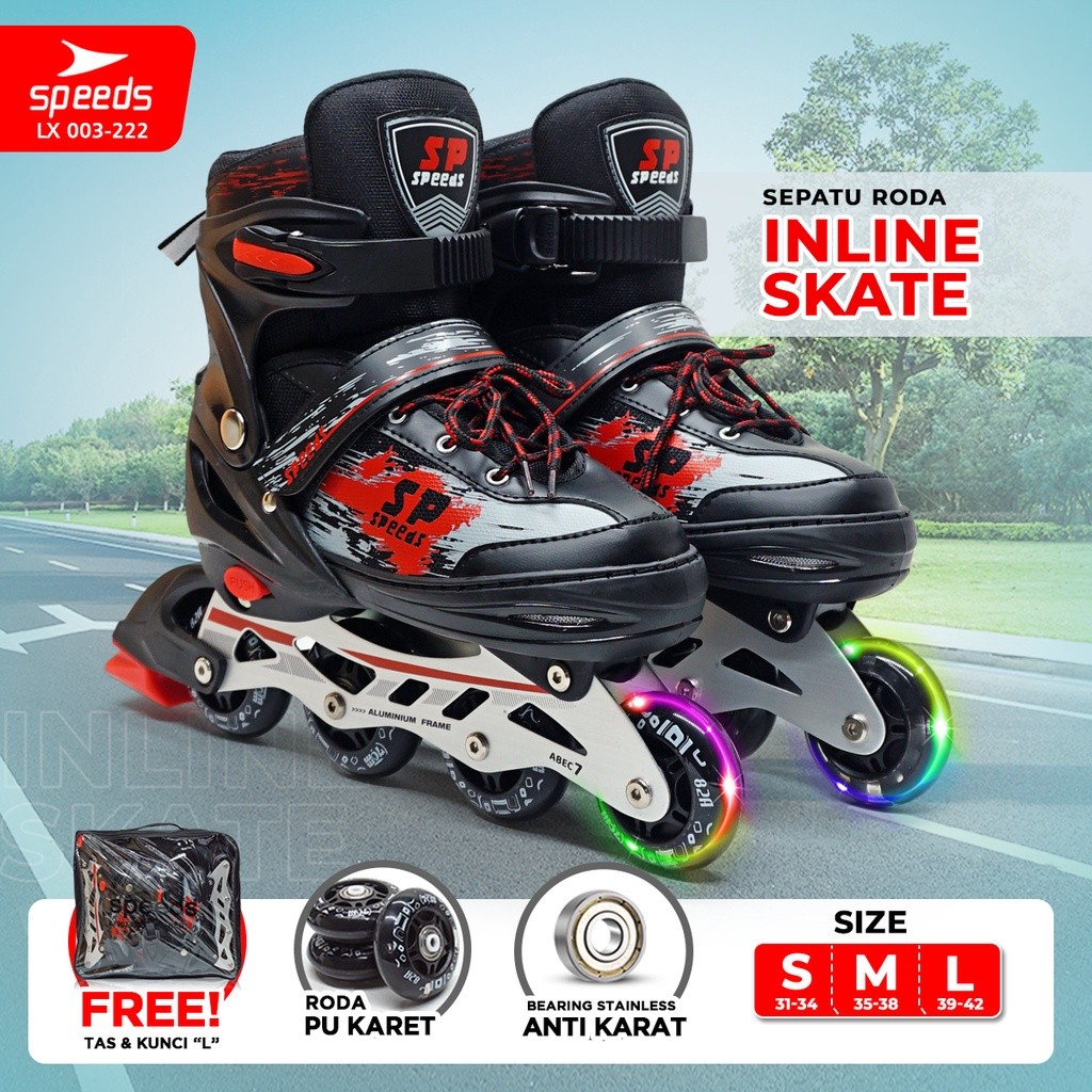 Jual SPEEDS Sepatu Roda Anak / Remaja / Dewasa Inline Roller Skate Roda ...