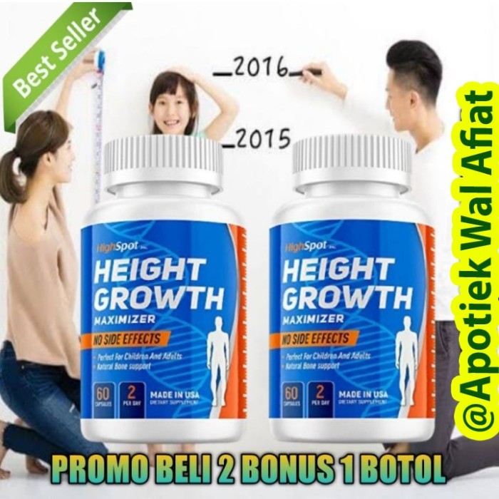 Jual Promo 3 BotolPeninggi Badan Height Growth Maximizer Original | Shopee Indonesia