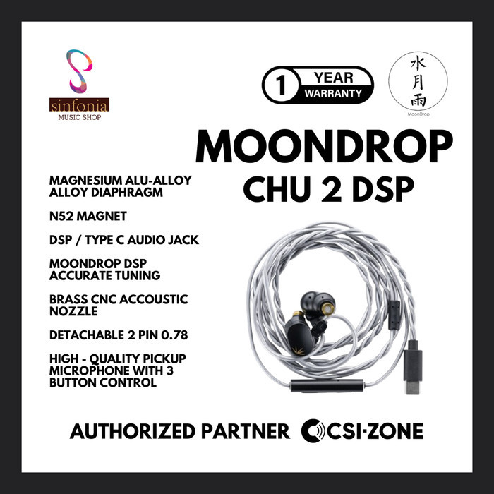 Jual Moondrop CHU 2 DSP In Ear Monitor Earphone With Mic & Type-C Plug ...