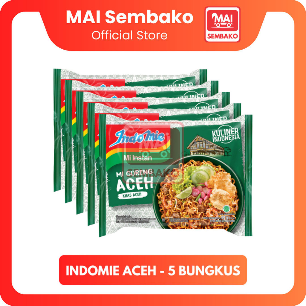 Jual Indomie Aceh 5 Bungkus - Mie Instan Indomie Goreng Aceh Khas Aceh ...