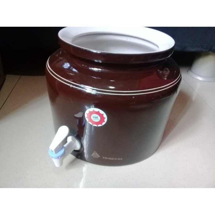 Jual Murah Guci Air Dispenser Galon Keramik Pola Trisensa - Only Grab ...