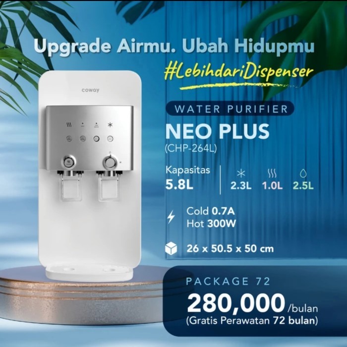Jual Murah Coway Water Purifier Neo Plus CHP-264L Non COD | Shopee ...