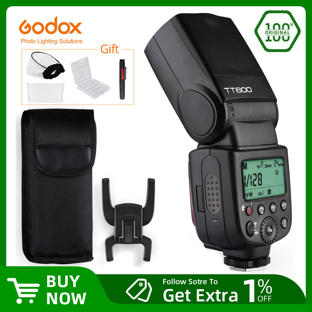 Jual Godox TT600 Speedlite 2.4G Wiress GN60 Master/Slave | Shopee Indonesia