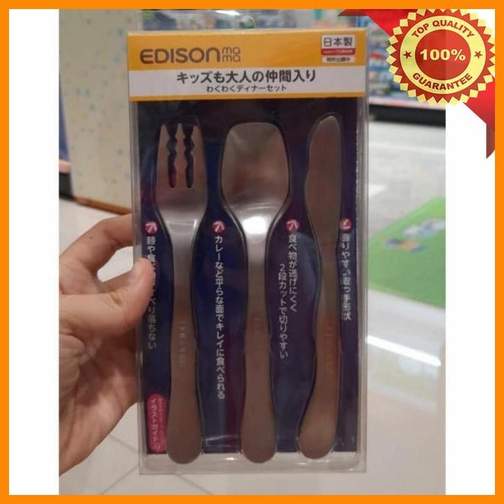 Jual (BEC) SALE: EDISON MAMA SPOON FORK KNIFE BABY EATING SET ORIGINAL | Shopee Indonesia