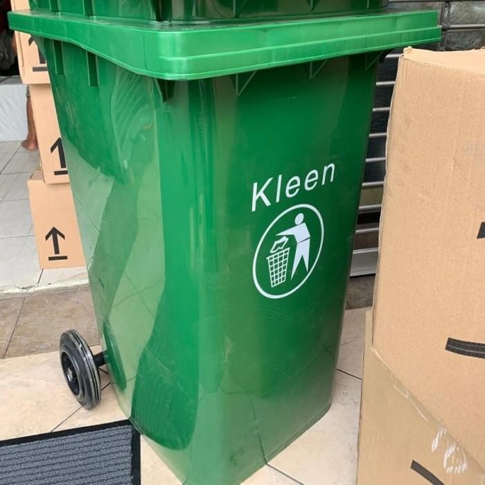 Jual Tempat Sampah 240L Kleen Penampung Sampah Besar 240 Liter Kleen Tong New 100 % Original ...
