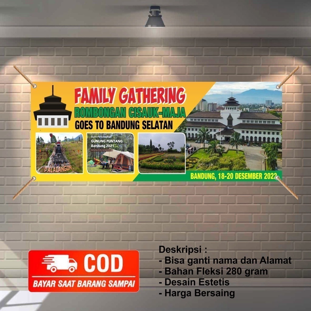 Jual AMBIL Promonya Sekarang !! BISA COD >> spanduk family gathering ...
