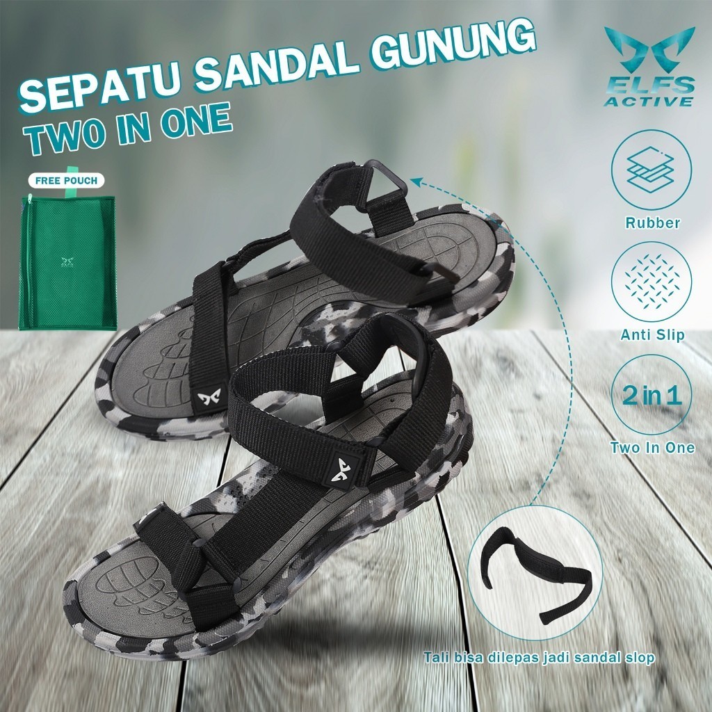 Jual Elfs Active Sandal Gunung Ultralight sepatu sendal outdoor hiking ...