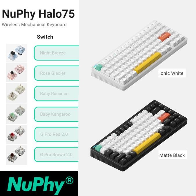 Jual Nuphy Halo75 Wireless Mechanical Keyboard Terlaris | Shopee Indonesia
