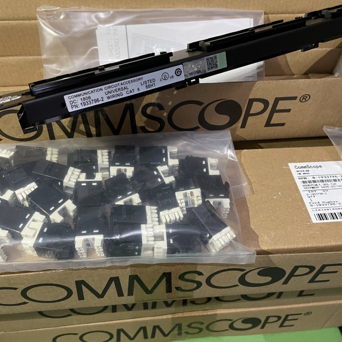 Jual AMP Patch panel CAT6 24 port AMP / amp commscope 24port cat6 ...