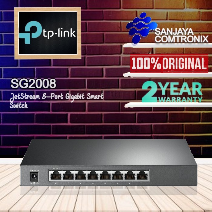 Jual TPLINK TL-SG2008 8-Port Gigabit Smart Switch | Shopee Indonesia
