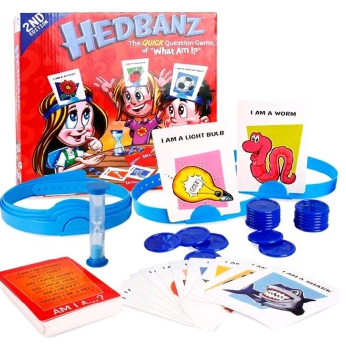 Jual Mainan Edukasi Hedbanz / mainan board game tebak kata Headband ...