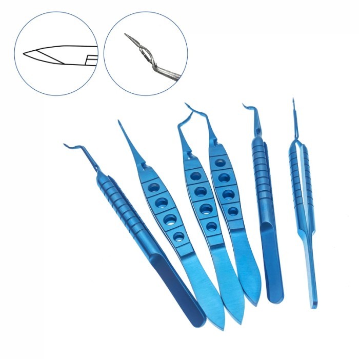 Jual Titanium Ophthalmic Akahoshi Phaco Prechopper Ophthalmic forceps ...